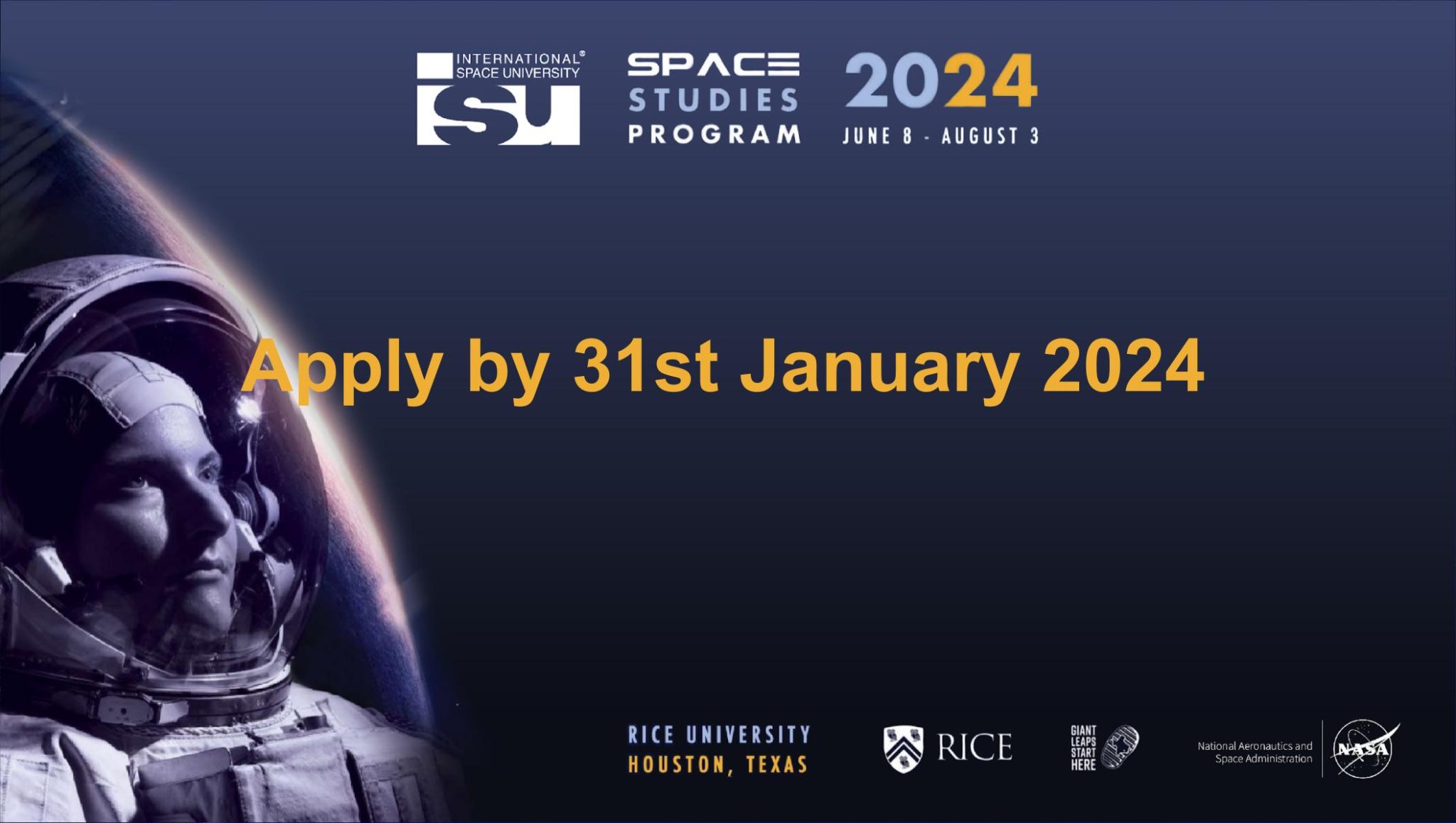 Space Studies Program 2024, Houston, Texas, USA - International Space ...